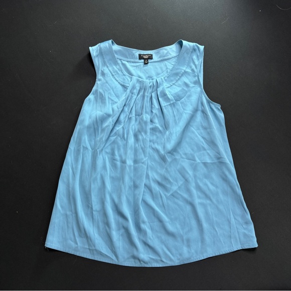Talbots | Tops | Talbots Silk Light Blue Sleeveless Blousepetite Small ...